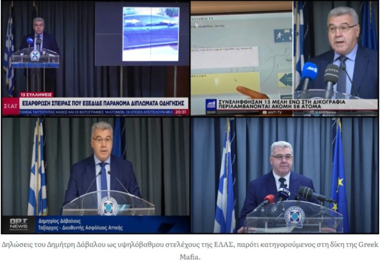 Greek Mafia: Ο διευθυντής Ασφάλειας της ΕΛΑΣ κατηγορούμενος για ...